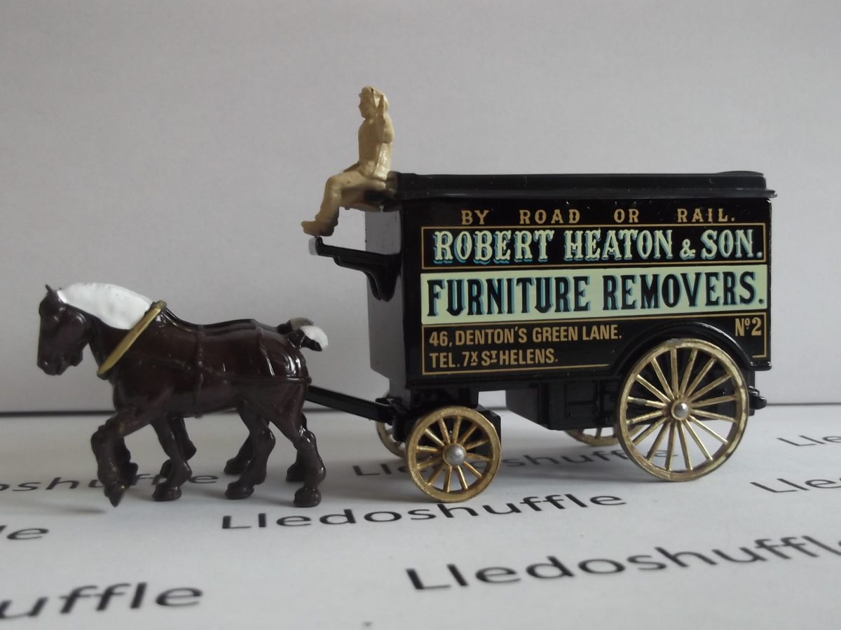 DG11017, Horse Drawn Removal Van, Robert Heaton & Son, Furniture Removers, St Helens – Lledo Models