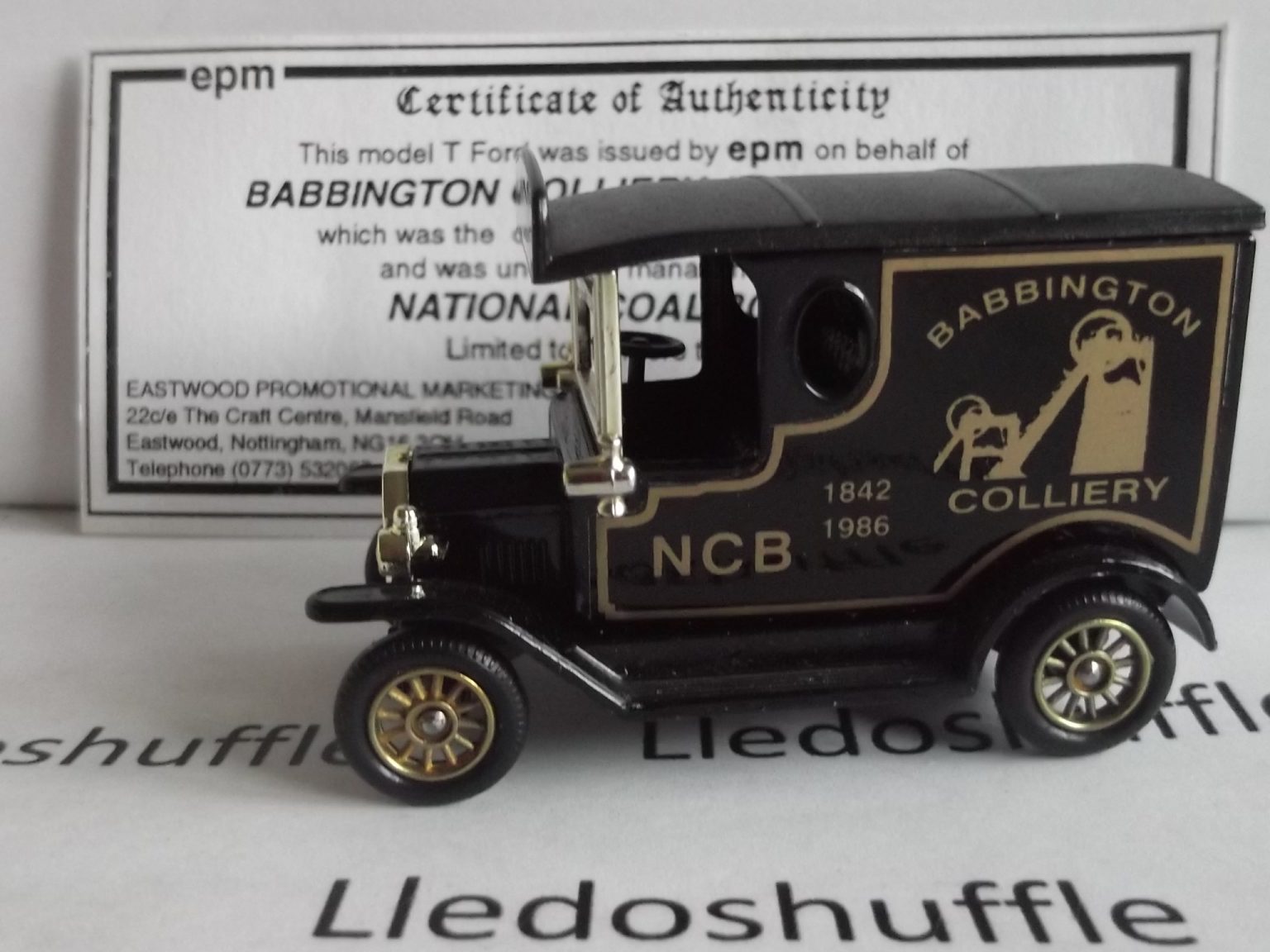 SP006, Code 3, Model T Ford Van, Babbington Colliery 1842-1986, NCB ...