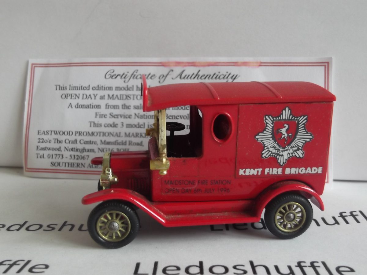 LP006, Code 3, Model T Ford Van, Kent Fire Brigade, Maidstone Fire ...