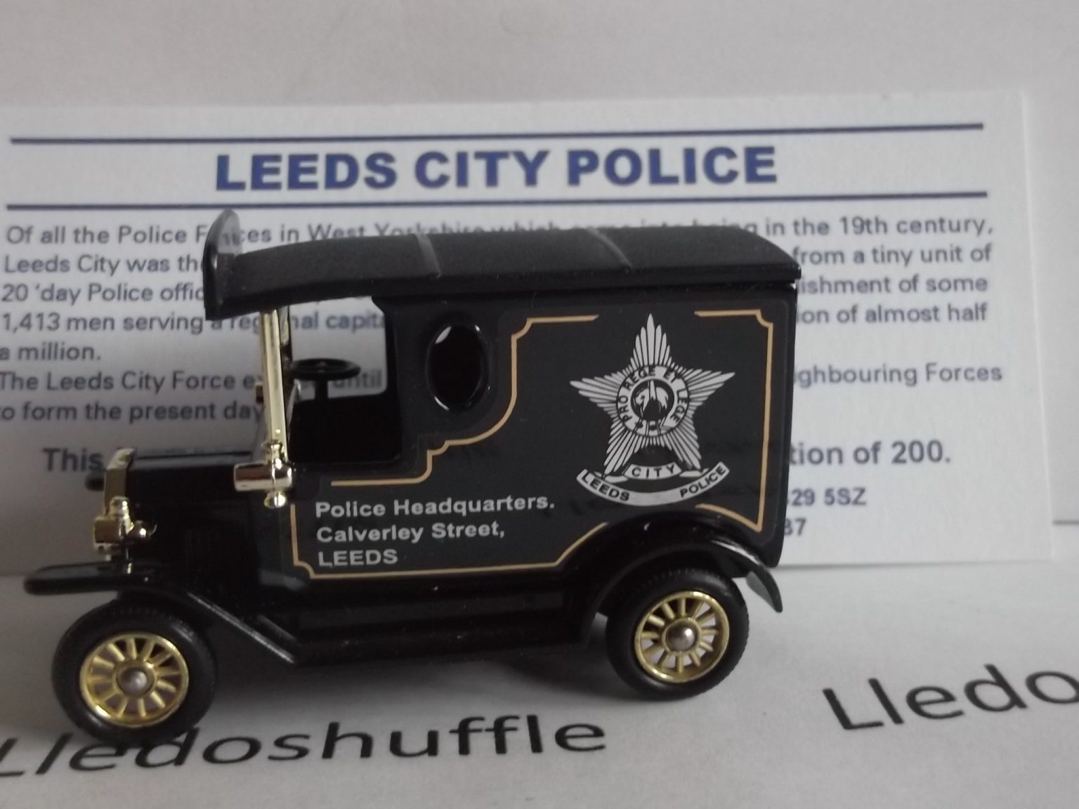PV006262, Code 3, Model T Ford Van, Leeds City Police – Lledoshuffle