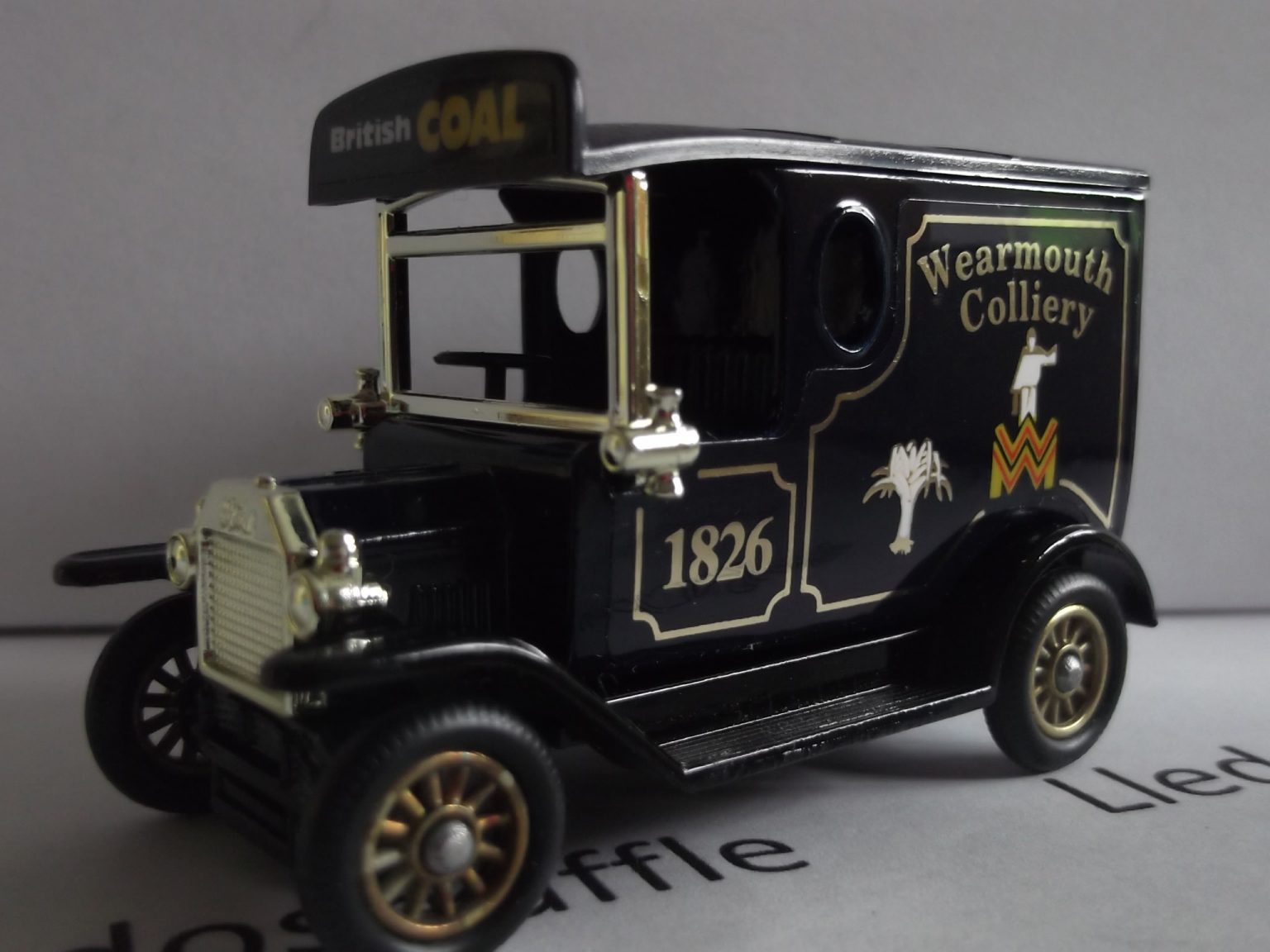 SP006, Code 3, Model T Ford Van, British Coal, Wearmouth Colliery 1826 ...