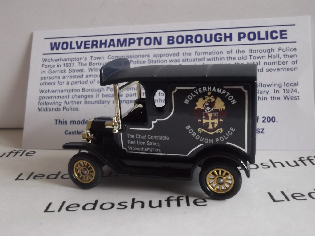 PV006207, Code 3, Model T Ford Van, Wolverhampton Borough Police ...