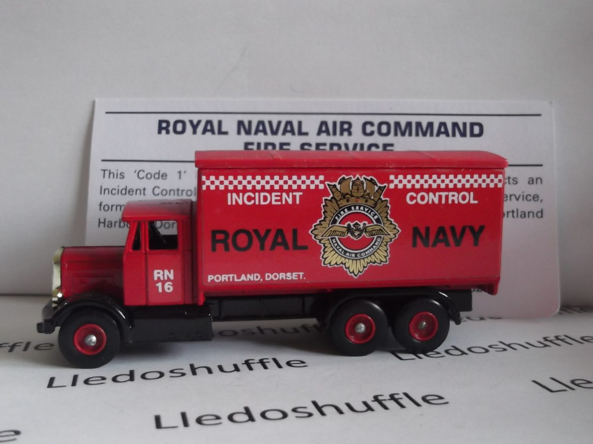 PV044, Code 3, Scammell 6w Truck, Royal Navy Fire Service Incident Control, Portland, Dorset ...