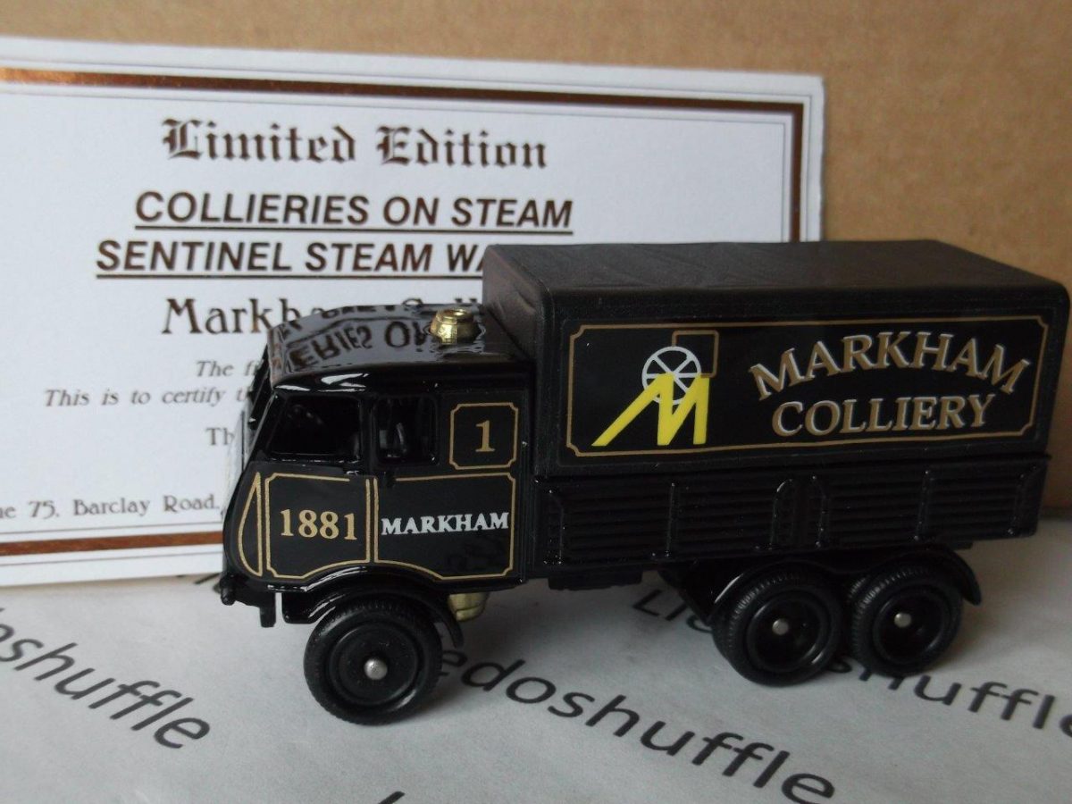 PV081, Code 3, Sentinel 6w Dropside Steam Wagon, Markham Colliery 1881 ...