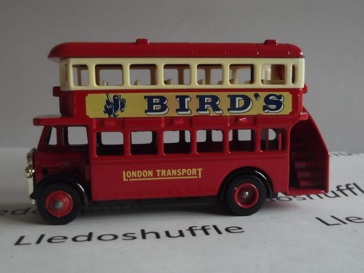 LP15067, AEC Regent Double Deck Bus, London Transport, Bird’s Custard ...