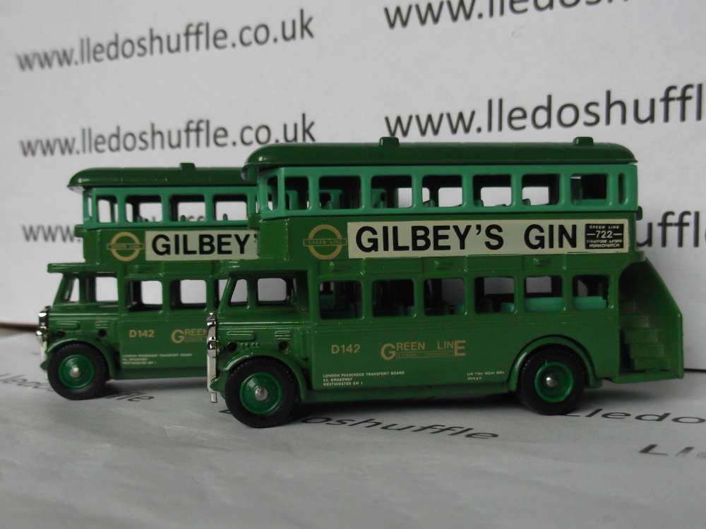 LP15154, AEC Regent Double Deck Bus, Green Line, Gilbey’s Gin – Lledo ...