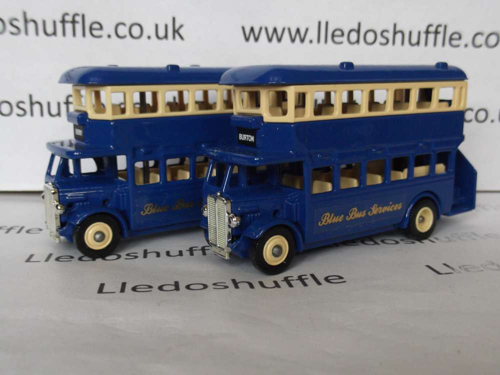 LP15166, AEC Regent Double Deck Bus, Blue Bus Services – Lledo Models