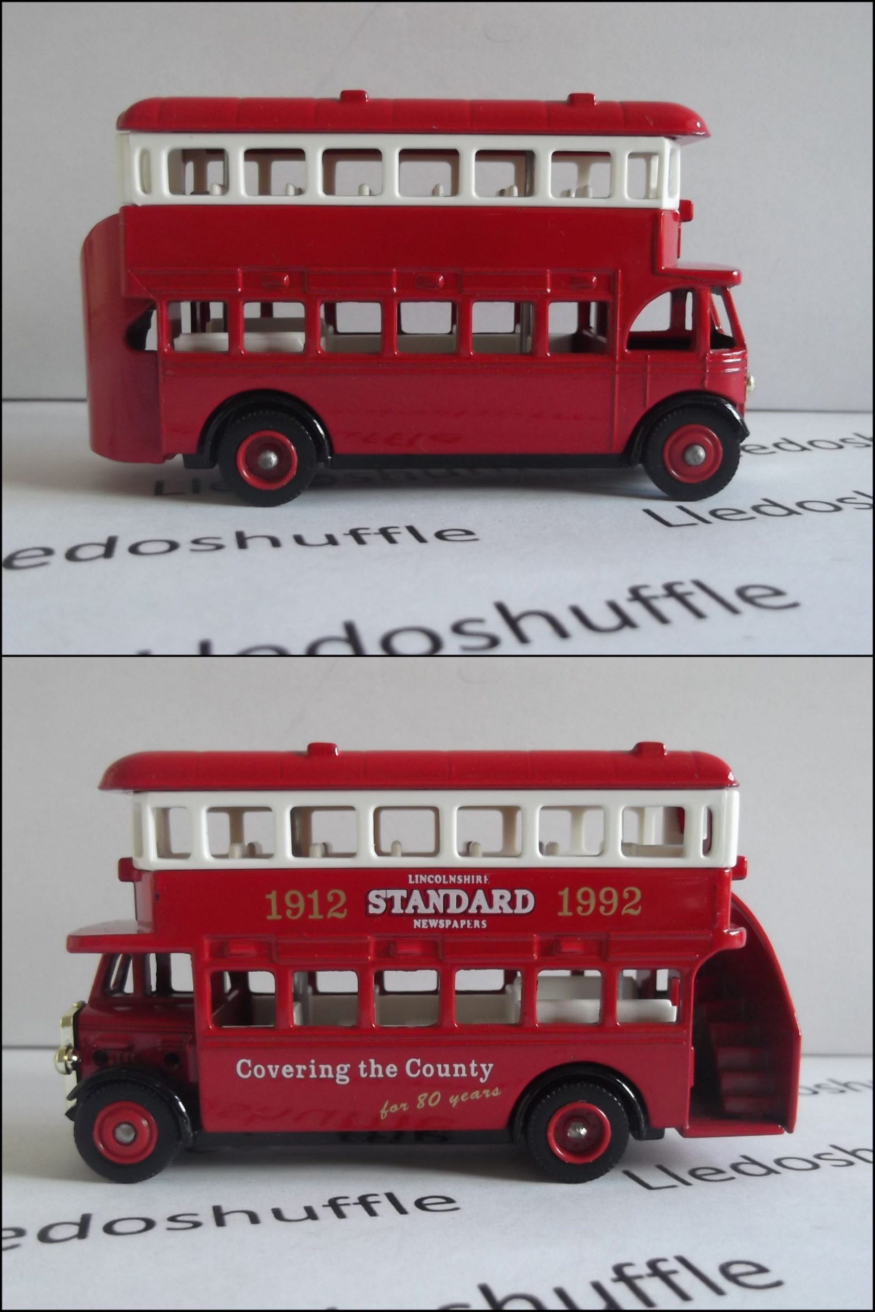 LP15197, AEC Regent Double Deck Bus, Lincolnshire Standard Newspapers ...