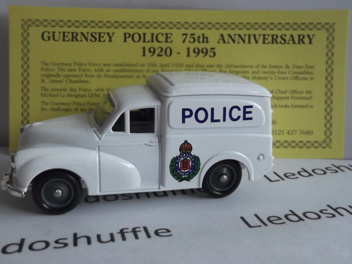 LP69008, Morris Minor Van, Guernsey Police 75th Anniversary – Lledoshuffle