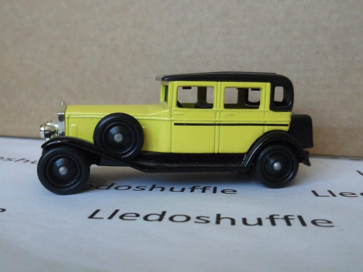 SL54001, Rolls Royce D Back Saloon, Yellow with Black Chassis – Lledo ...