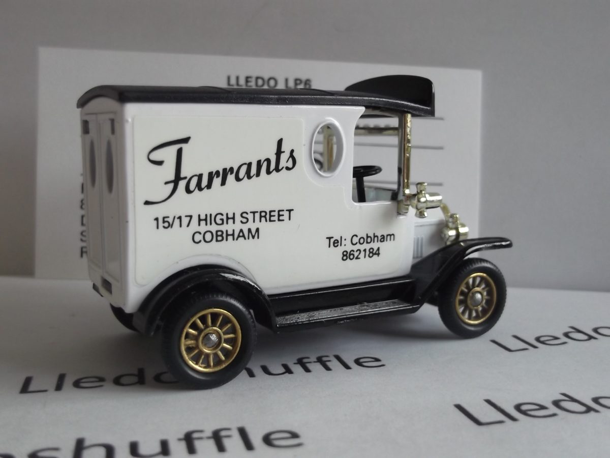 SP06017, Model T Ford Van, Farrants of Cobham – Lledoshuffle