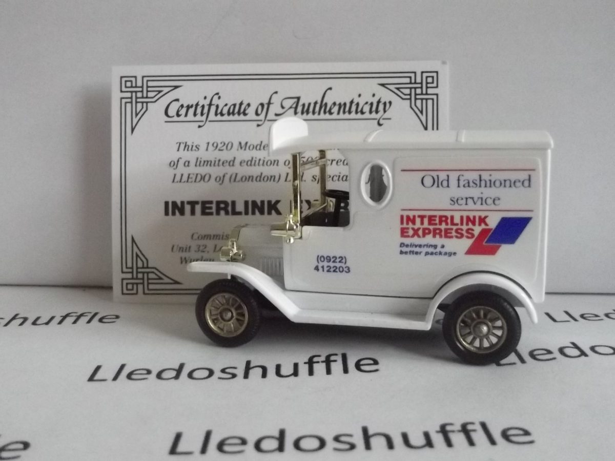 SP06022, Model T Ford Van, Interlink Express – Lledo Models