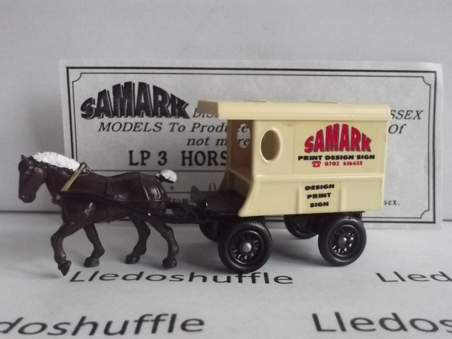 DG003, Code 3, Horse Drawn Delivery Van, Samark, Screen Process ...