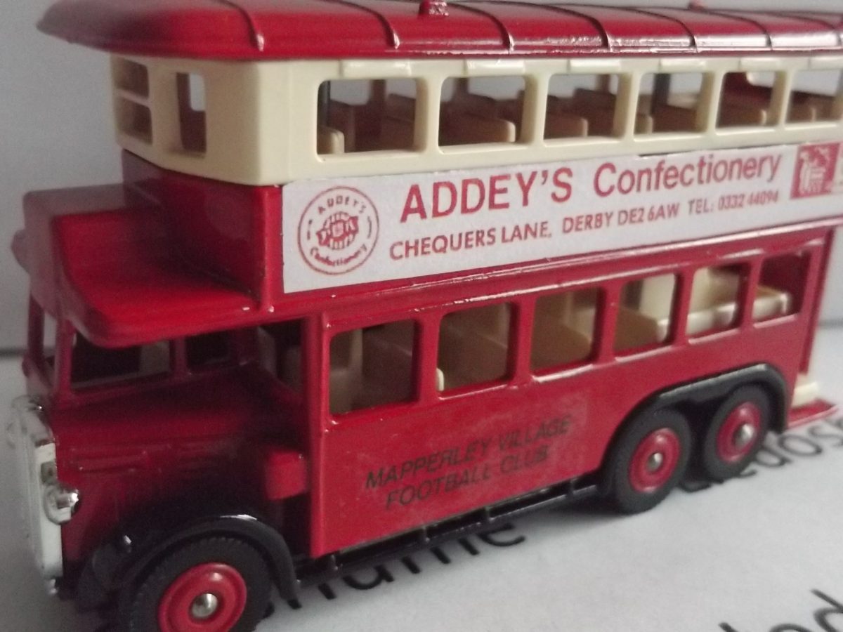 DG049, Code 3, AEC Renown Double Deck Bus, Mapperley Village Football ...