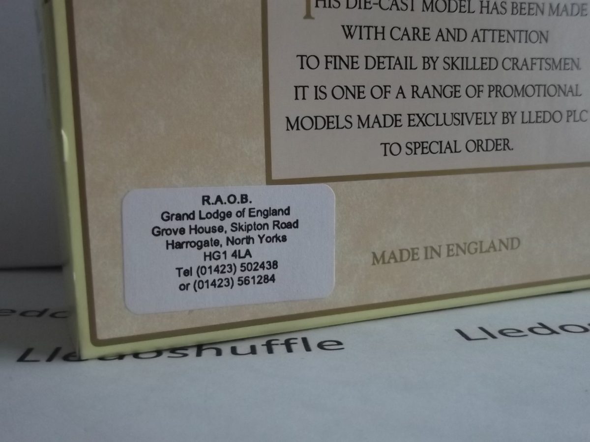 LP52022, Morris Parcels Van, Royal Antediluvian Order of Buffaloes ...