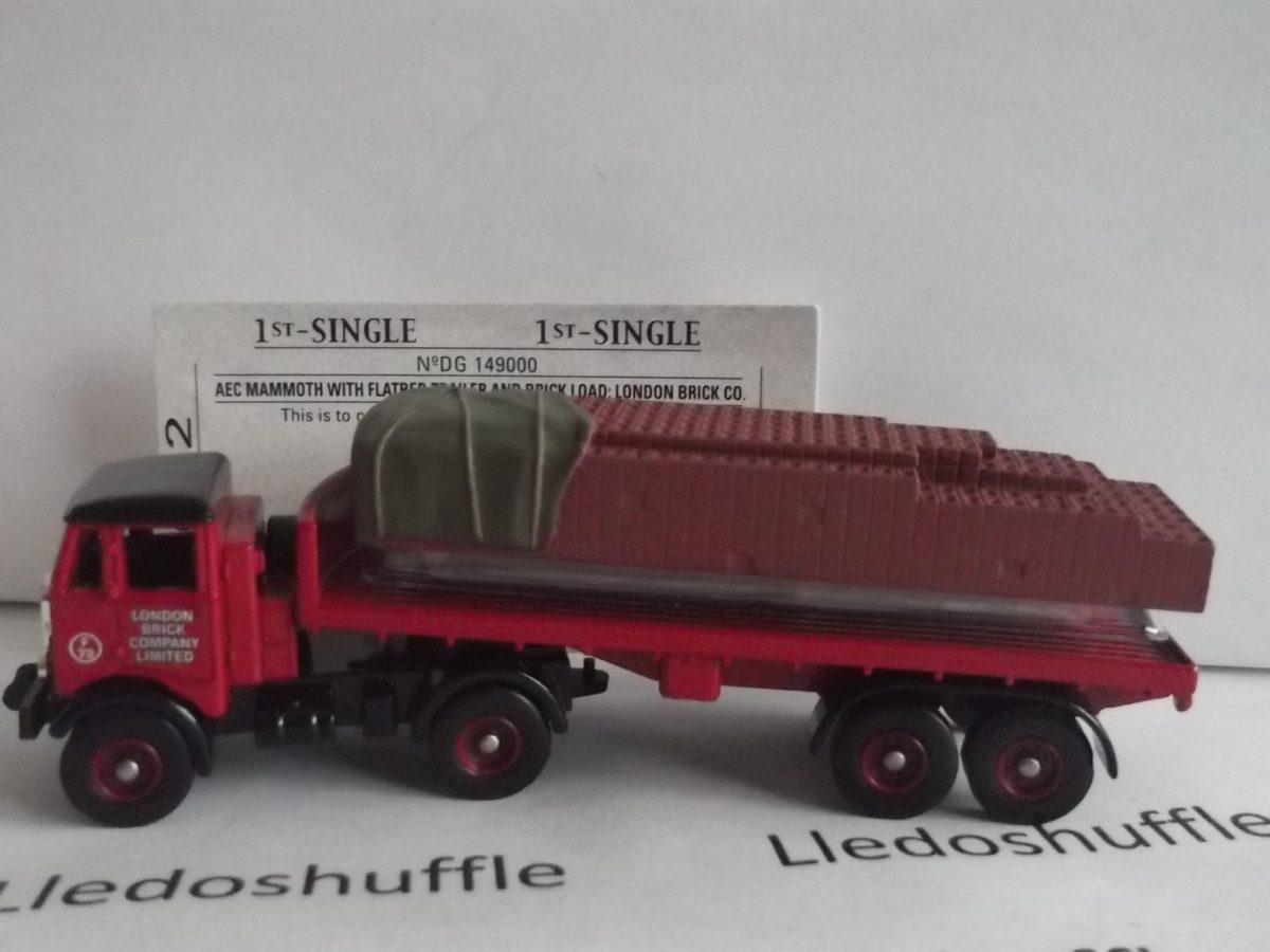 DG149000, AEC Mammoth with Flatbed Trailer and Brick Load, London Brick ...