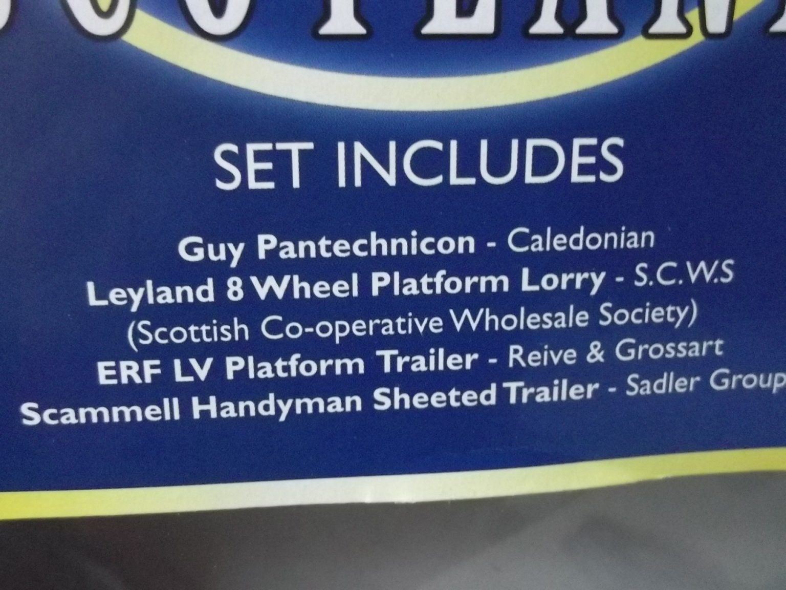 Trackside, 4 piece set, Trackside in Scotland, TS1004 – Lledoshuffle