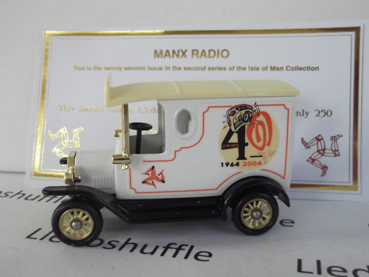 PV006319, Code 3, Model T Ford Van, Manx Radio, 40 years – Lledoshuffle
