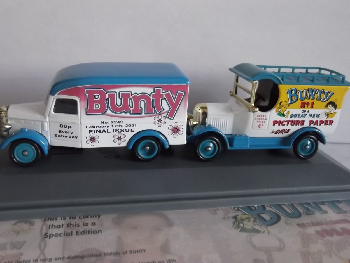 Bunty Magazine, 2 piece set, Bull Nose Morris Van & Bedford Delivery ...